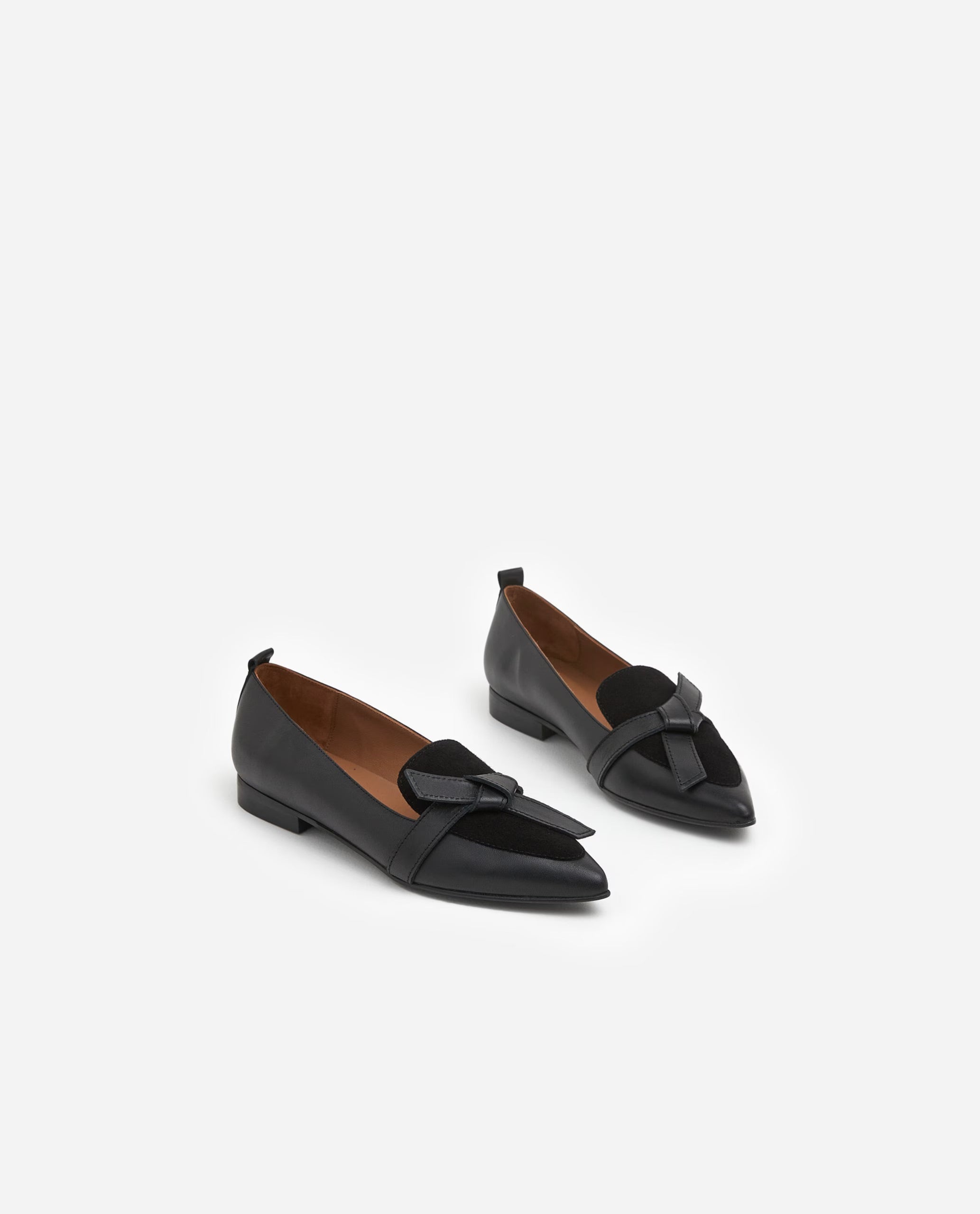 Flattered | loafers for women - Ally Leather/Suede | Black | kapok