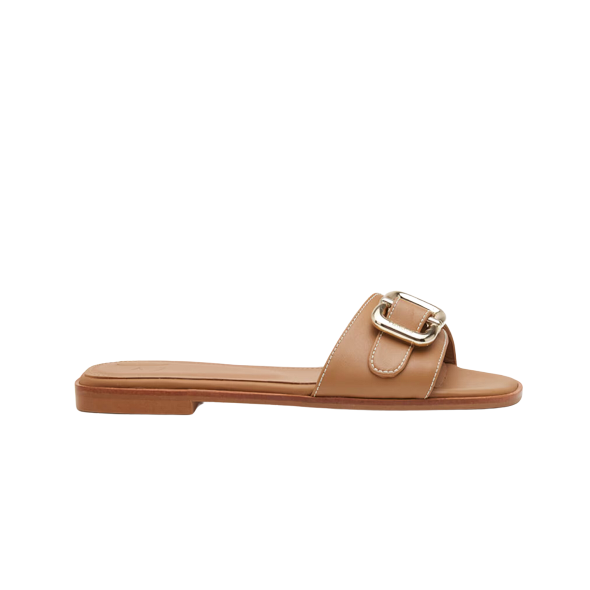 Flattered | sandals for women - Mimi Leather | Cognac | kapok