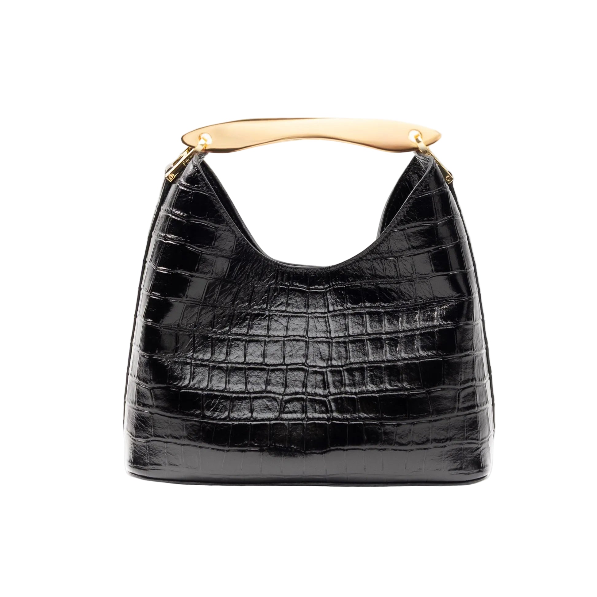 Small Boomerang Croco Leather Bag – kapok