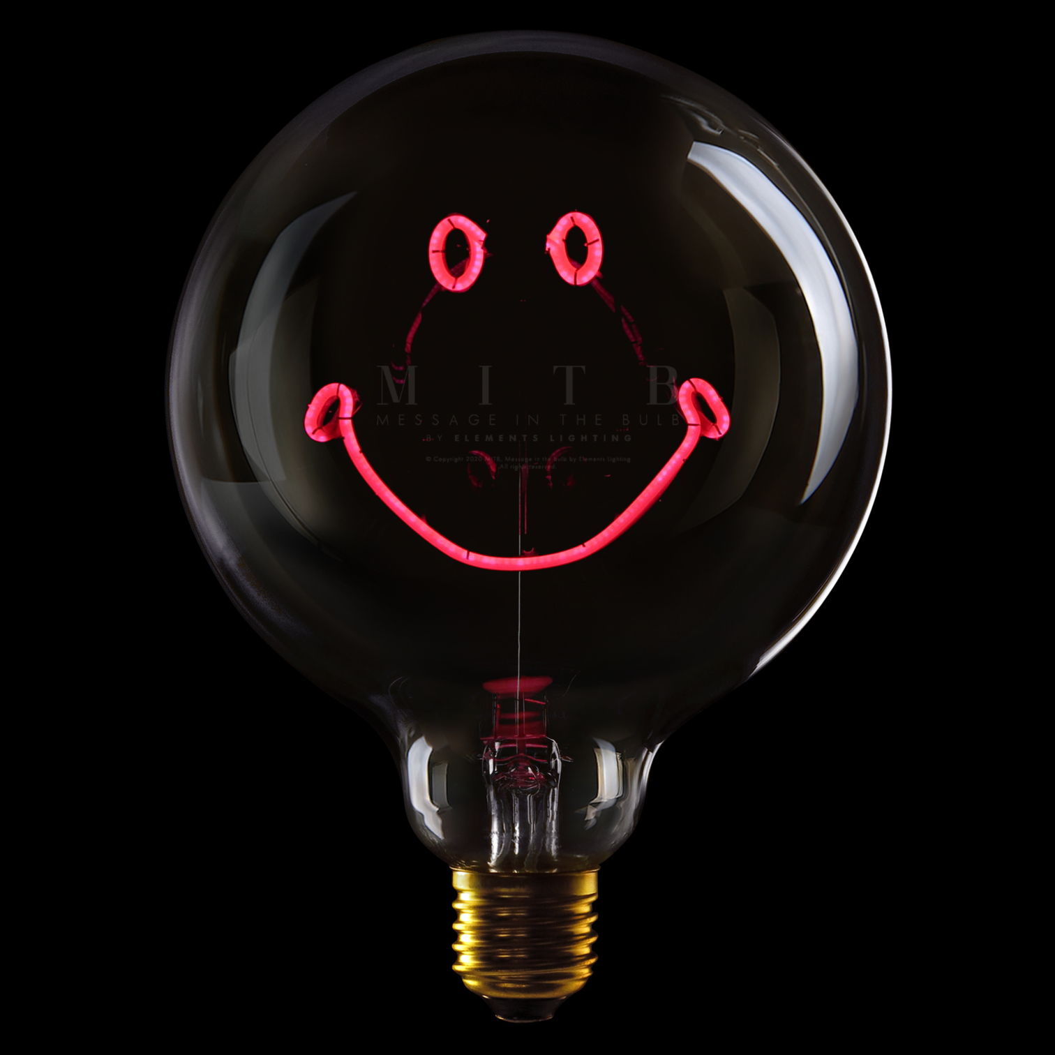 MITB Smiley Red Clear Glass – kapok